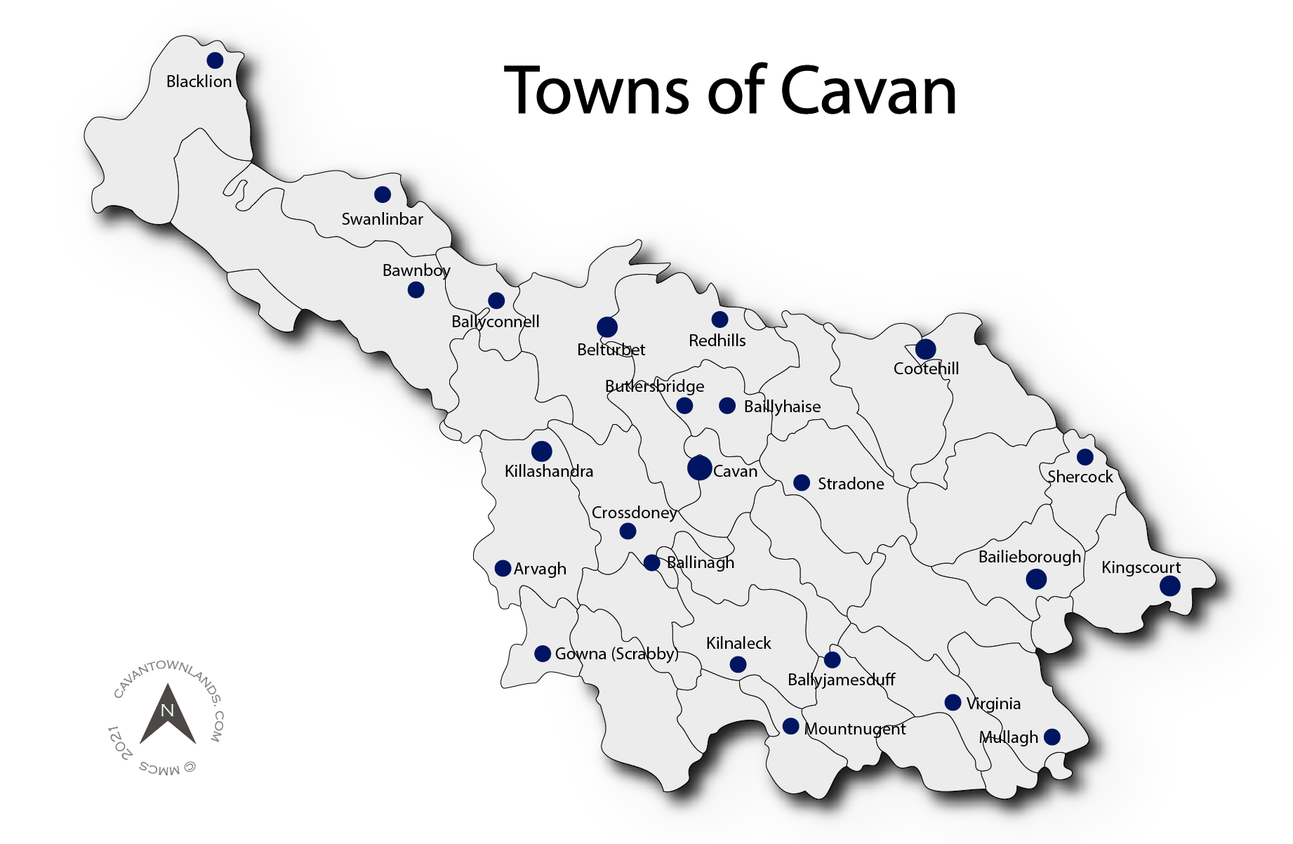 Towns of Cavan – Earliest census records – Cavan Townlands